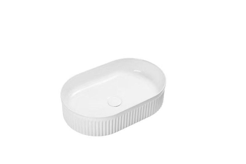 Comfort Oval Ribbed Basin - Lecico
