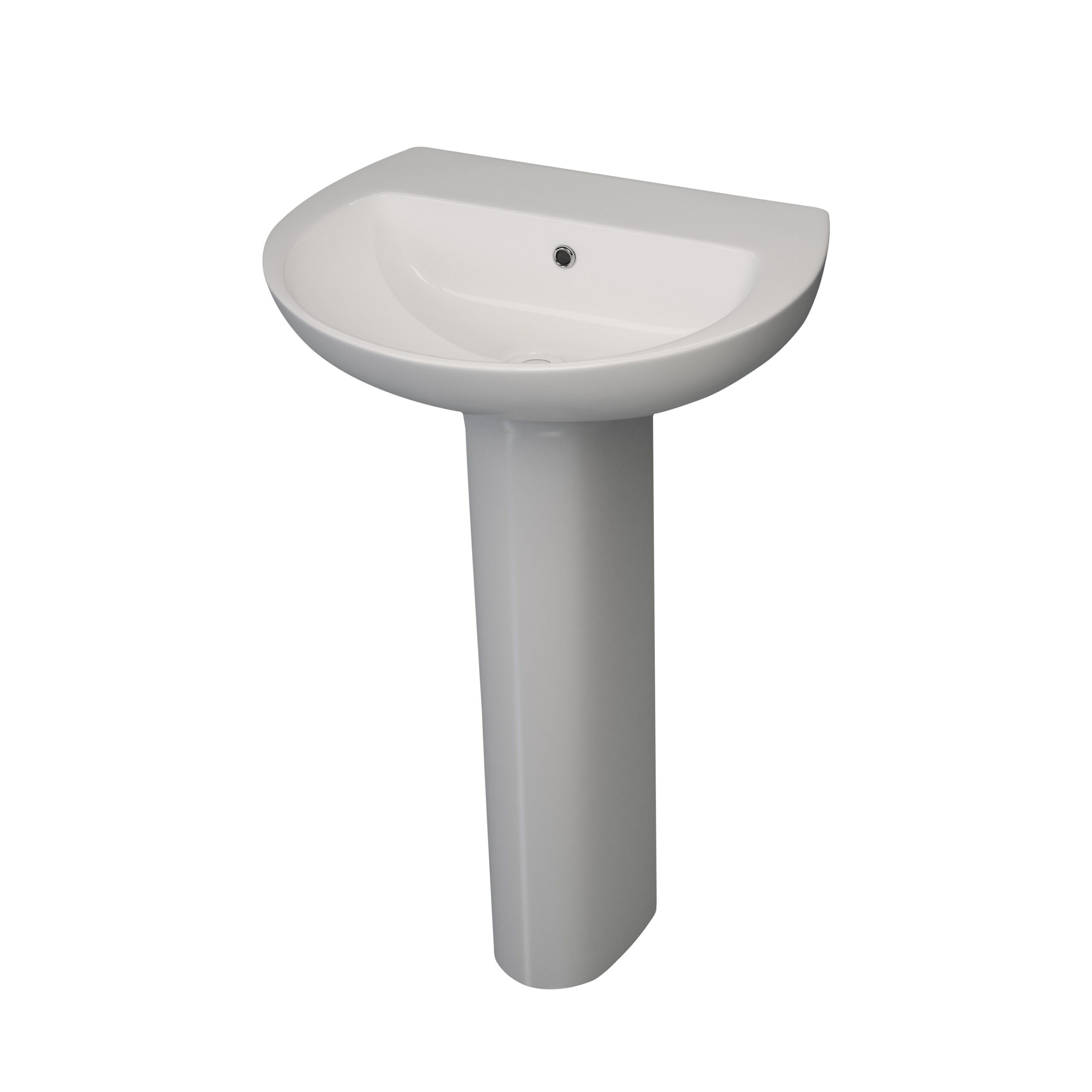Amalphi 50cm Basin with Full Pedestal - Lecico