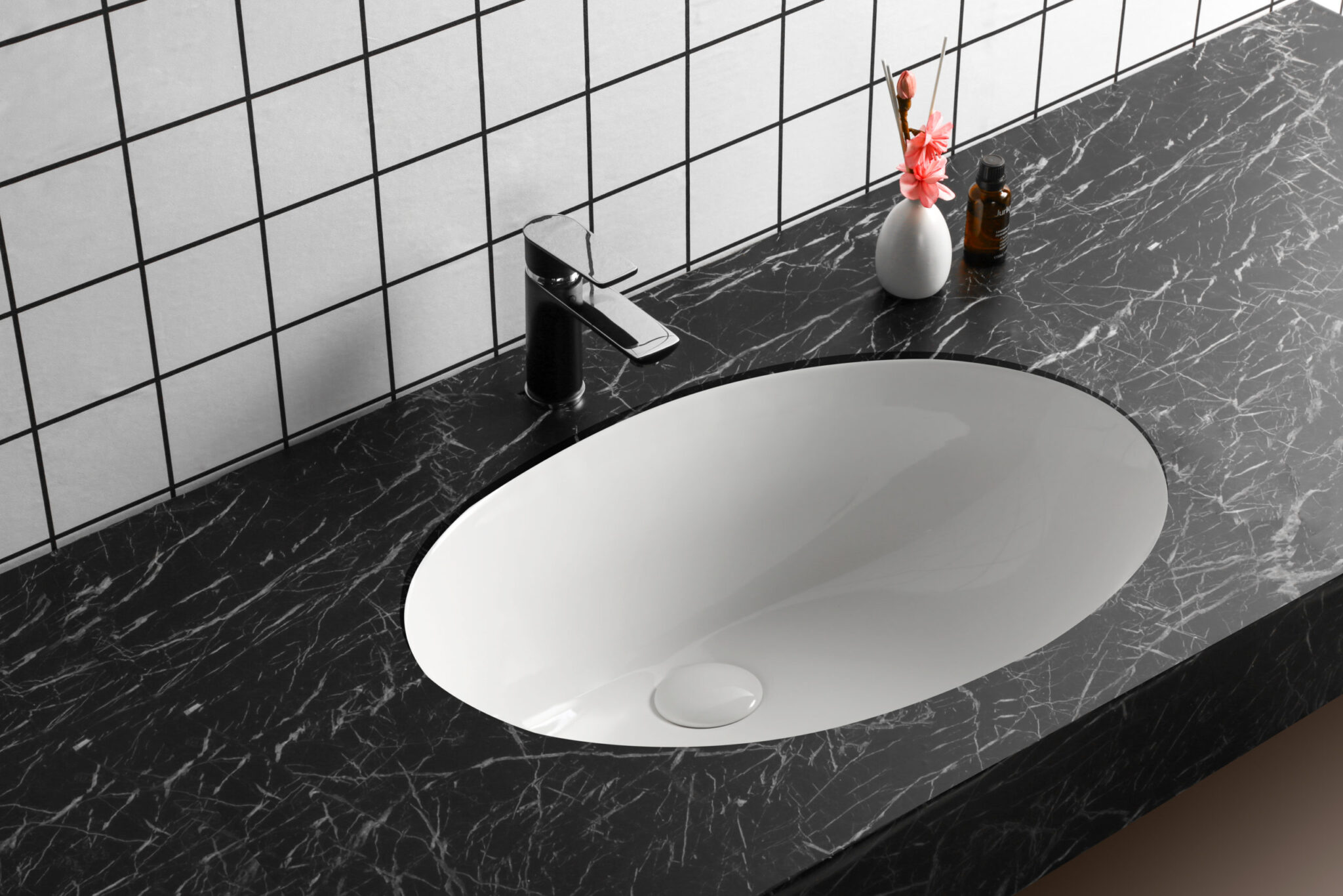 Atlas BS 56cm Oval Undercounter Basin | Lecico